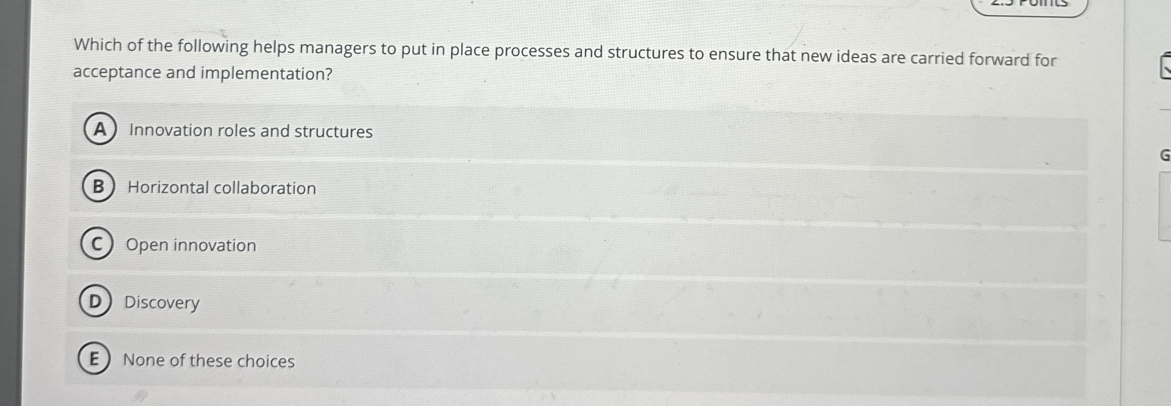 Solved Which of the following helps managers to put in place | Chegg.com