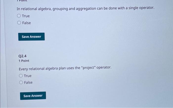 Solved In Relational Algebra Grouping And Aggregation Can
