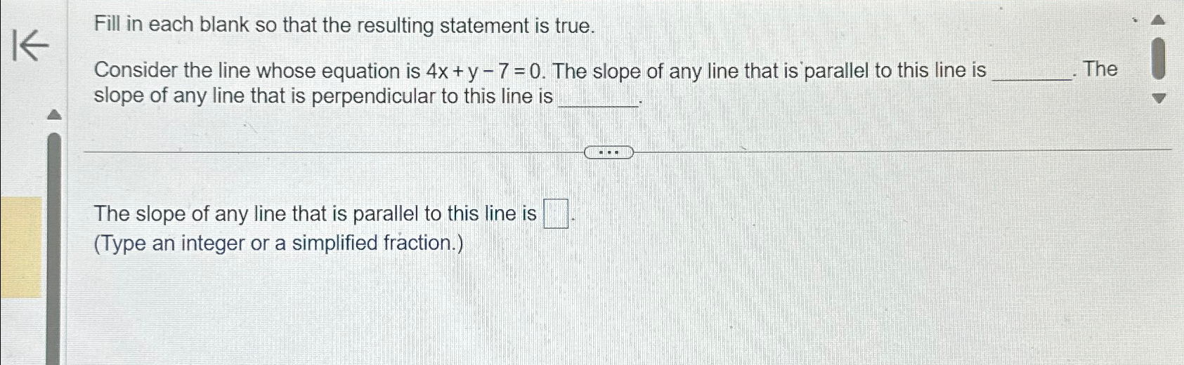 Solved Fill in each blank so that the resulting statement is | Chegg.com