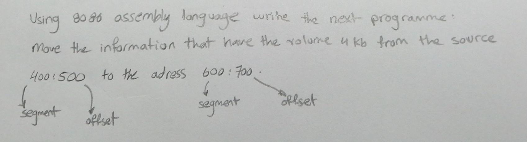 Solved Using 80 86 assembly language write the next | Chegg.com