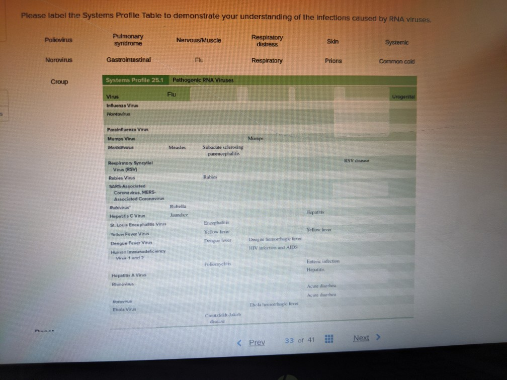 Please label the Systems Profile Table to demonstrate | Chegg.com Please label the Systems Profile Table to demonstrate | Chegg.com