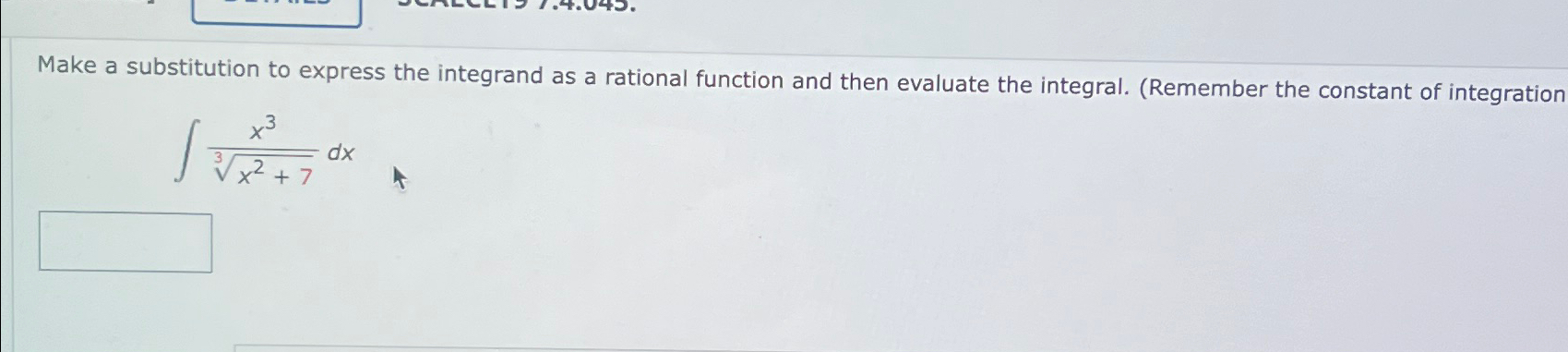 Solved Make a substitution to express the integrand as a | Chegg.com