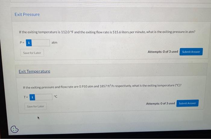 Solved Consider an inlet process gas stream at 145.9∘F and | Chegg.com