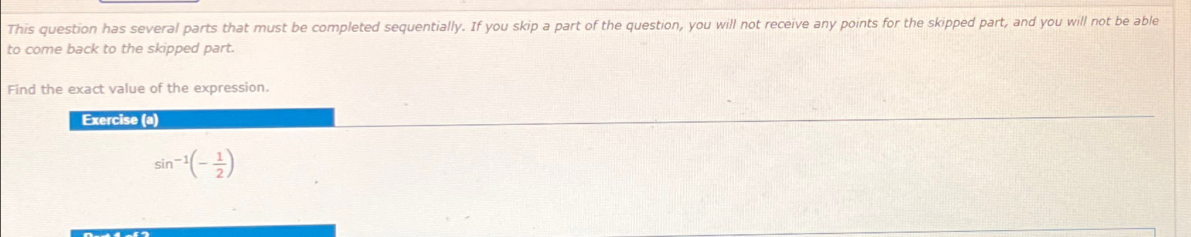Solved This question has several parts that must be | Chegg.com