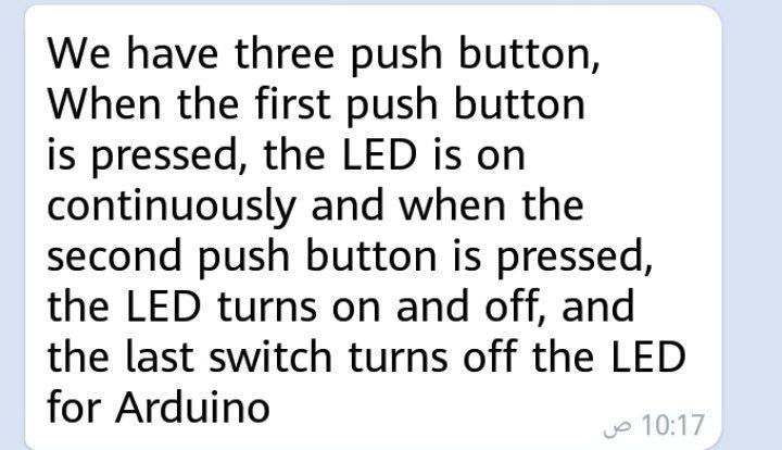 Solved We have three push button, When the first push button | Chegg.com