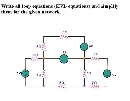 Solved Write all loop equations (KVL equations) and simplify | Chegg.com Solved Write all loop equations (KVL equations) and simplify | Chegg.com
