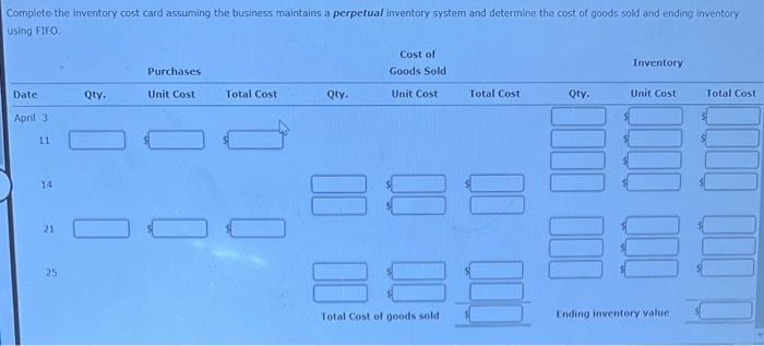 Solved Beginning inventory, purchases, and sales data fot | Chegg.com