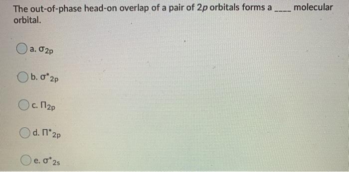 Solved Overlapping atomic orbitals with different phases | Chegg.com