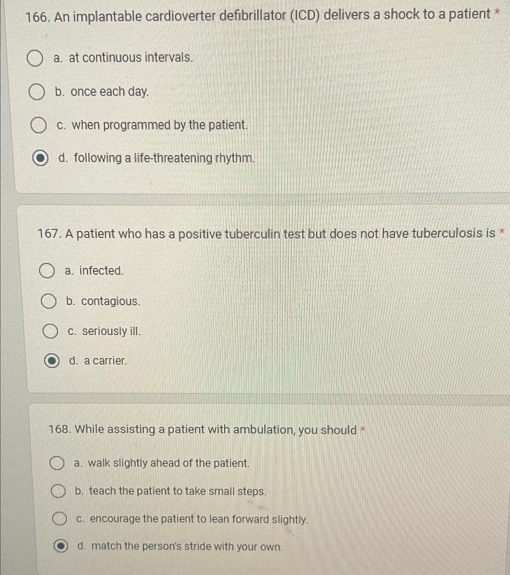 Solved An implantable cardioverter defibrillator (ICD) | Chegg.com