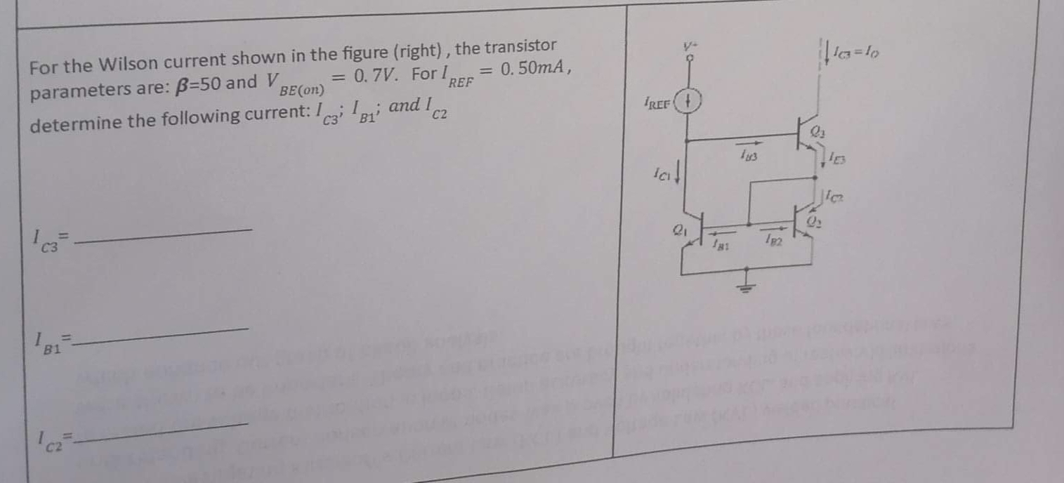 Solved For the Wilson current shown in the figure (right), | Chegg.com