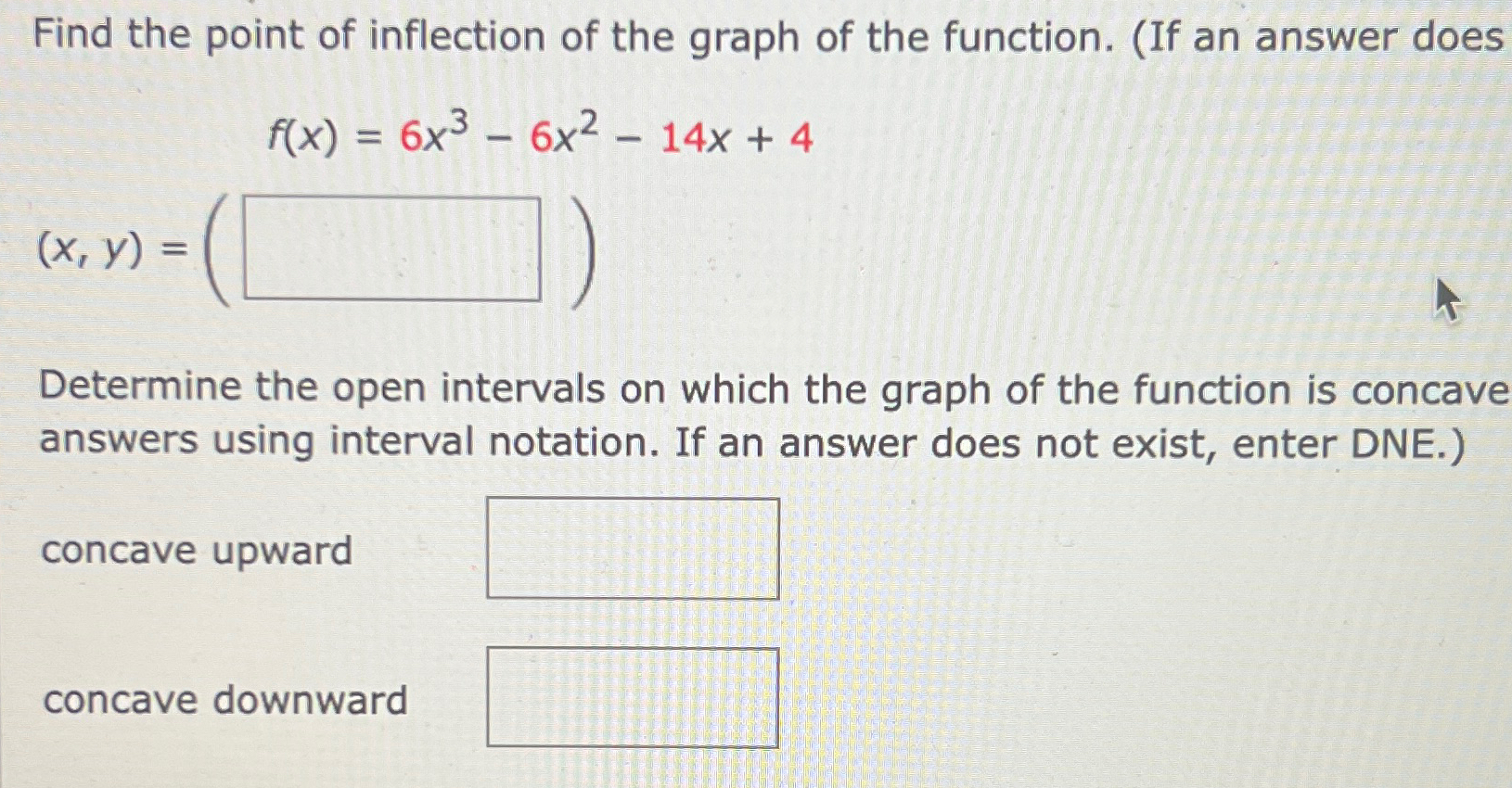 Solved Find the point of inflection of the graph of the | Chegg.com