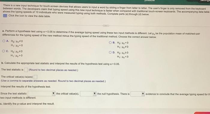Solved There is a new input technique for touch-screen | Chegg.com
