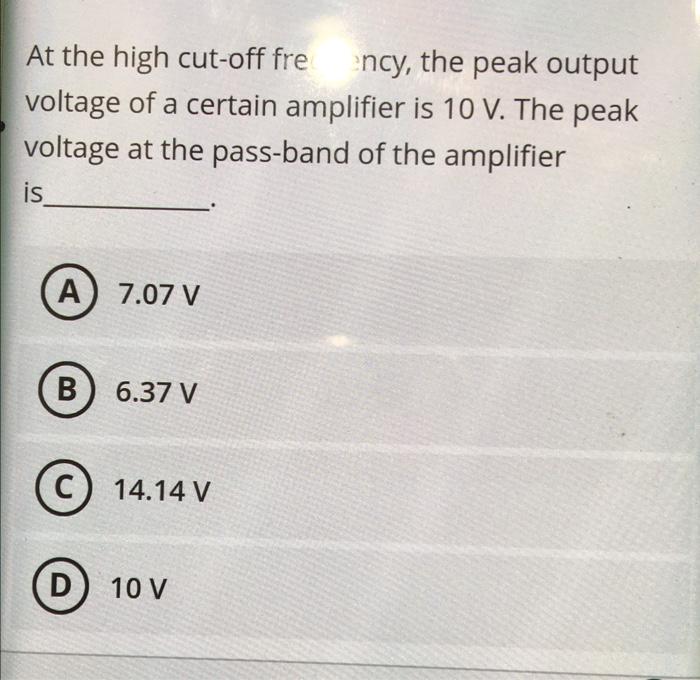 Solved The cut-off frequency of a first-order(single-pole) | Chegg.com