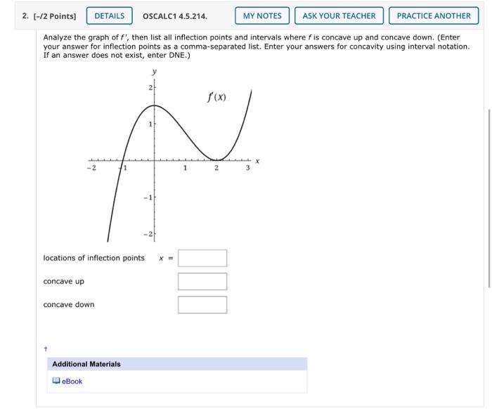 Solved 2. (-12 points) DETAILS OSCALC1 4.5.214. MY NOTES ASK | Chegg.com Solved 2. (-12 points) DETAILS OSCALC1 4.5.214. MY NOTES ASK | Chegg.com