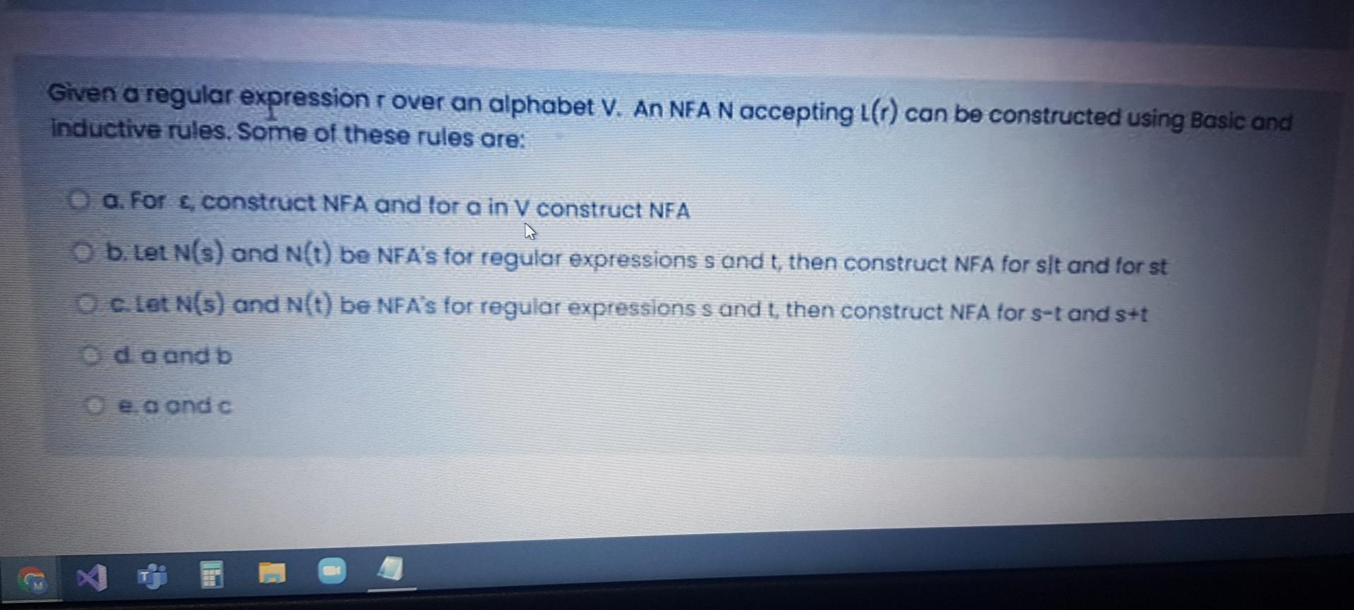 Solved Given a regular expression r over an alphabet V. An | Chegg.com
