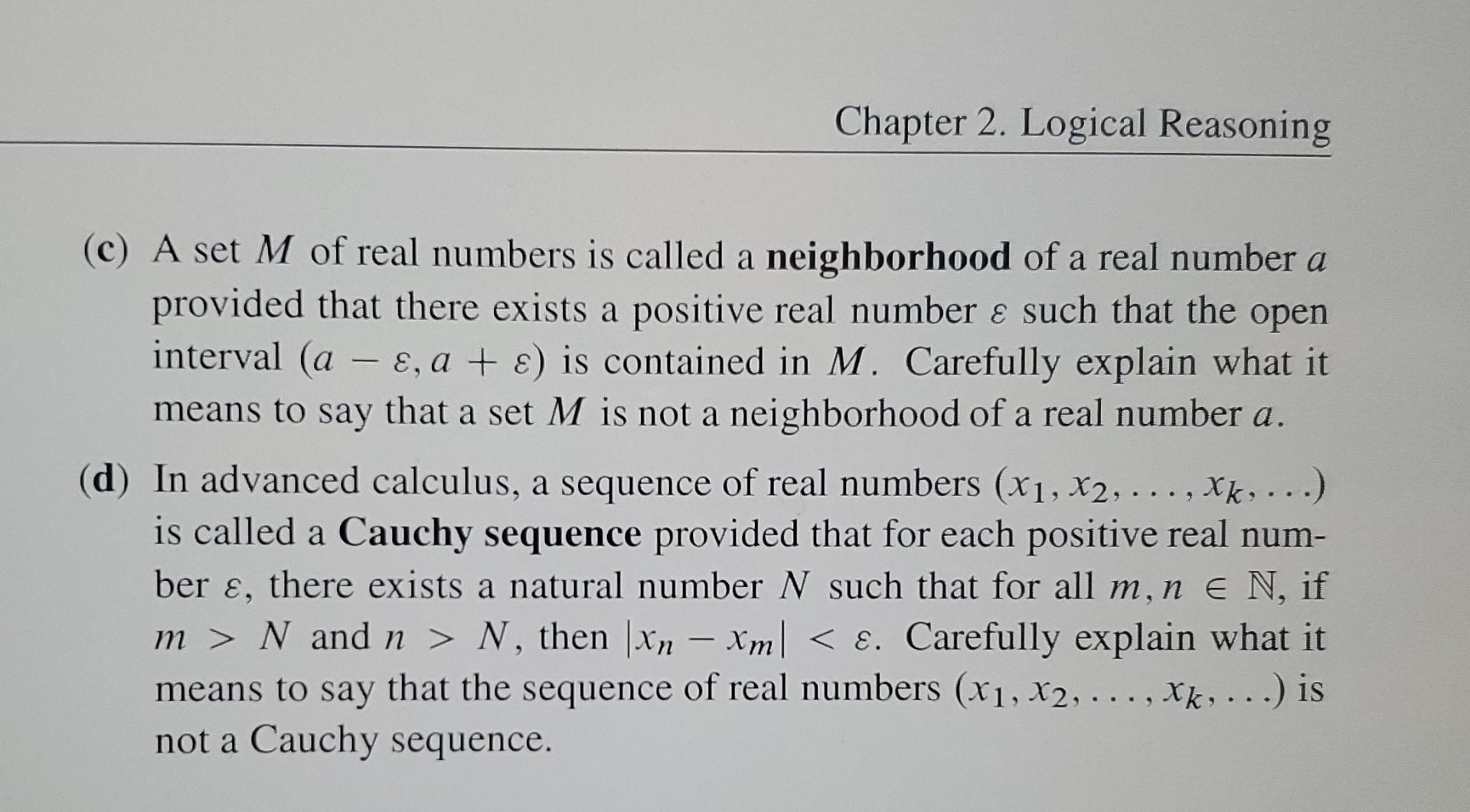 Solved 12. The following exercises contain definitions or | Chegg.com