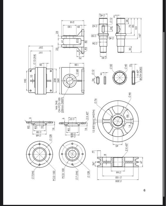 Solved . Section 2: Assembly drawing [50] The components of | Chegg.com