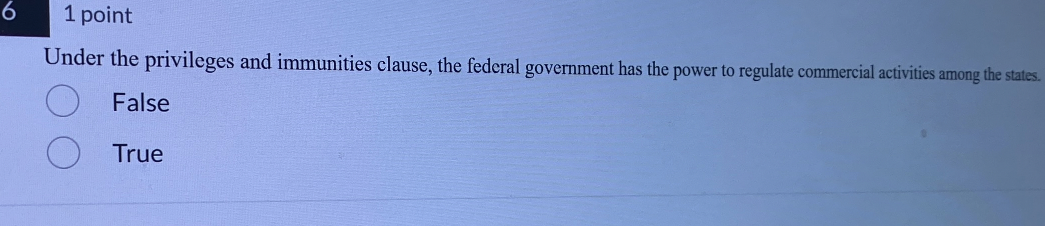 Solved 6,1 ﻿pointUnder the privileges and immunities clause, | Chegg.com