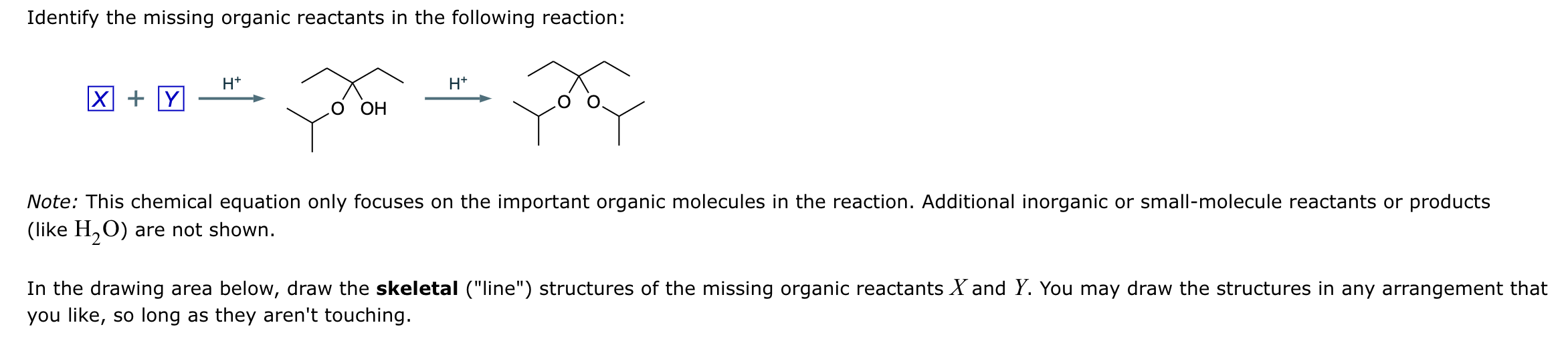 Solved Identify the missing organic reactants in the | Chegg.com