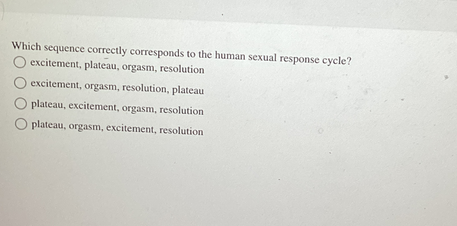 Solved Which sequence correctly corresponds to the human | Chegg.com