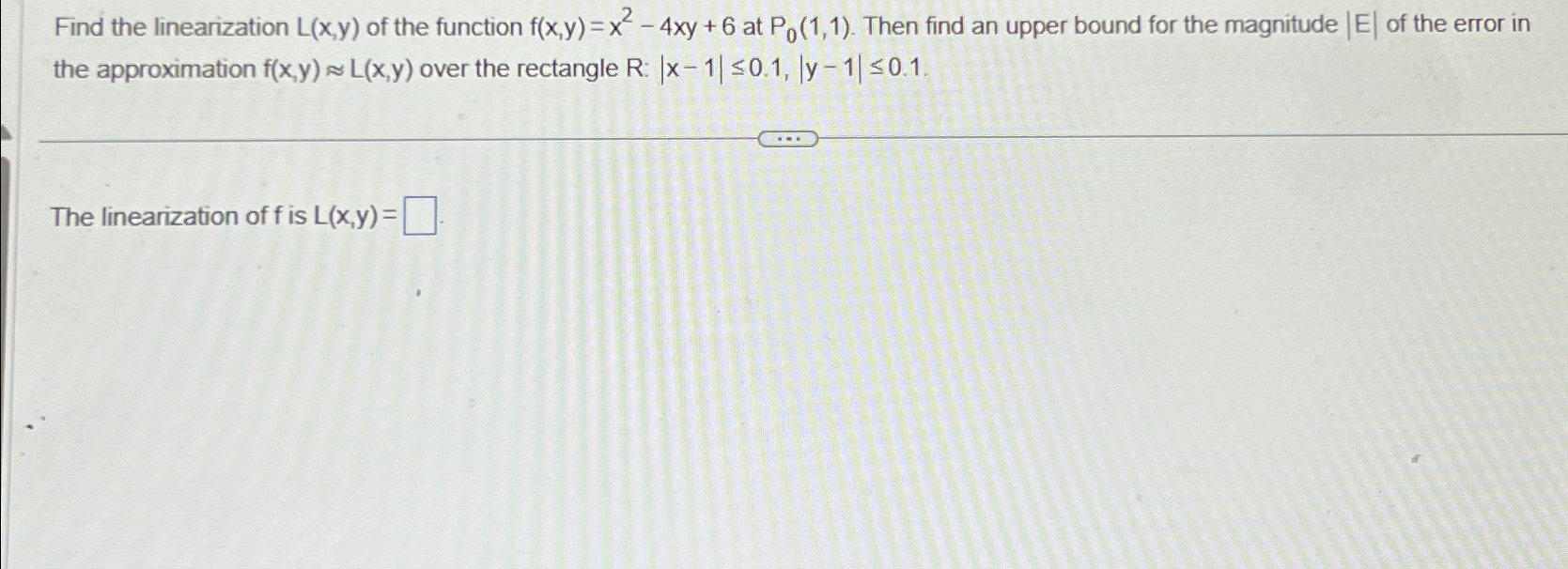 Solved Find the linearization L(x,y) ﻿of the function | Chegg.com