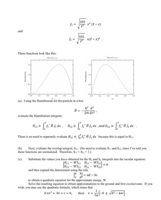 Solved 2. To illustrate the linear variational method, | Chegg.com