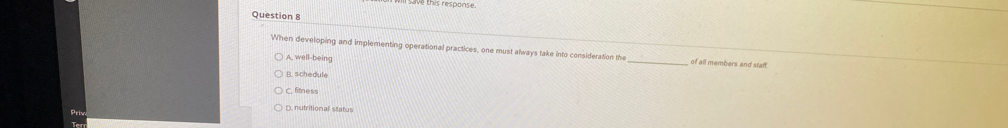 Solved Question 8When developing and implementing | Chegg.com