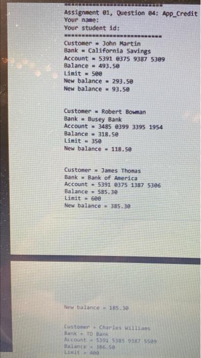 Solved 4. (40 pts) Use the following UML dlagram as a | Chegg.com