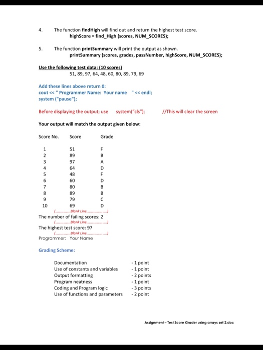 Solved ROWAN COLLEGE OF SOUTH JERSEY CSC 205 Assignment - | Chegg.com
