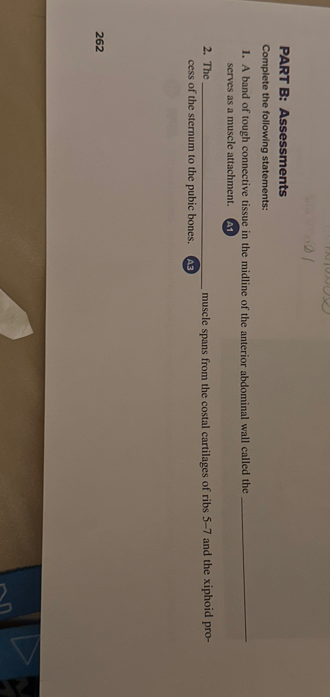 Solved PART B: AssessmentsComplete the following | Chegg.com