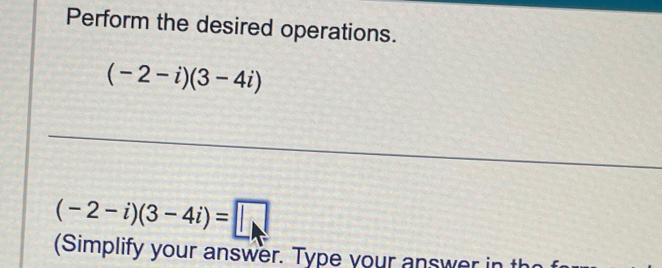 Solved Perform the desired | Chegg.com