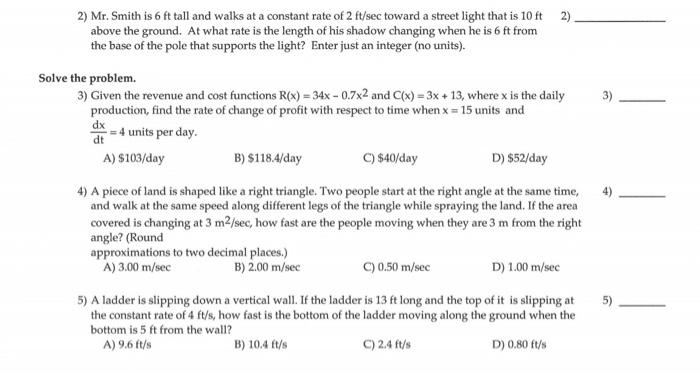 Solved For Related Rates problems, make sure to include the | Chegg.com