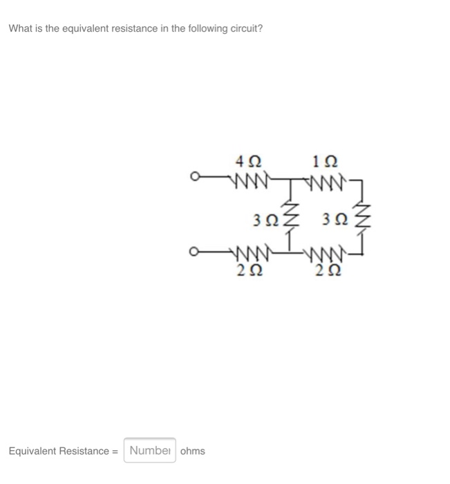Solved What is the equivalent resistance in the following | Chegg.com