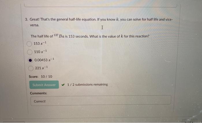 Solved LN(decay 4.5 4 3.5 0 200 400 600 Time (s) Display | Chegg.com