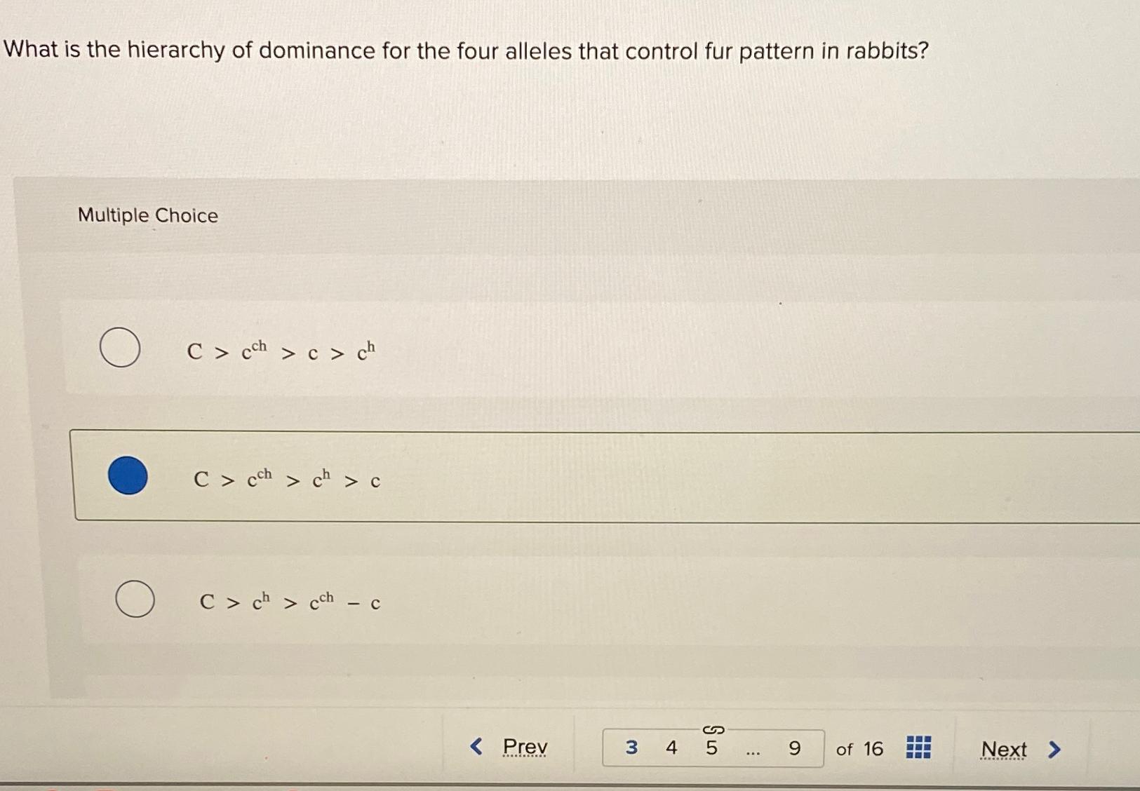 Solved What is the hierarchy of dominance for the four | Chegg.com