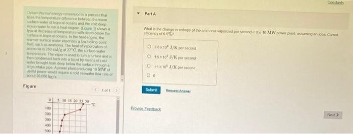 Solved Open thermal energy conversion is a process that uses | Chegg.com