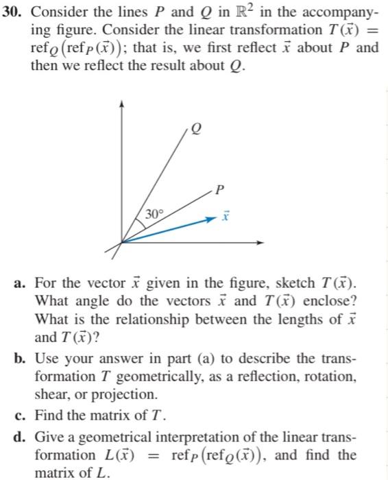 Solved For linear algebra. Please provide clear explanations | Chegg.com