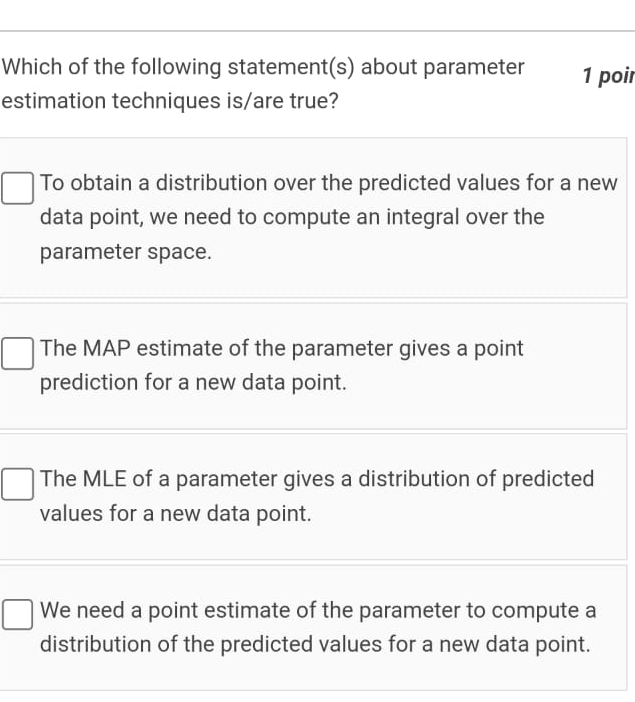 Solved Which of the following statement(s) ﻿about parameter | Chegg.com