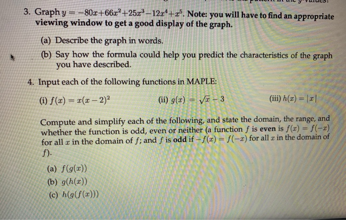 Solved ANSWER USING MAPLE | Chegg.com