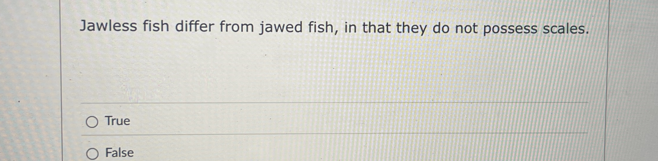 Solved Jawless fish differ from jawed fish, in that they do | Chegg.com