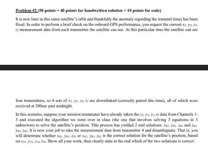 Solved Problem #2 ( 50 points =40 points for handwritten | Chegg.com Solved Problem #2 ( 50 points =40 points for handwritten | Chegg.com