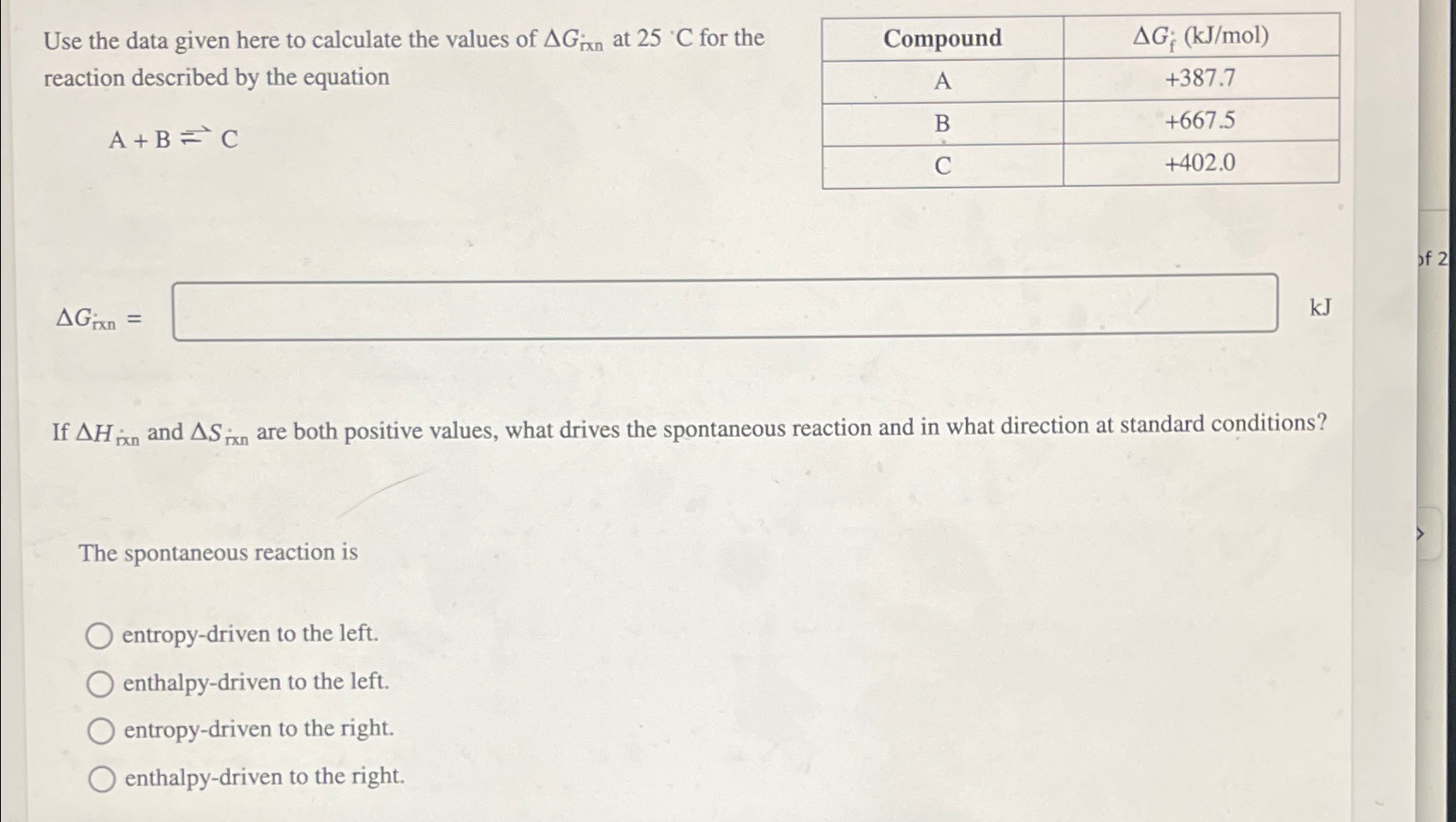 Solved Use the data given here to calculate the values of | Chegg.com