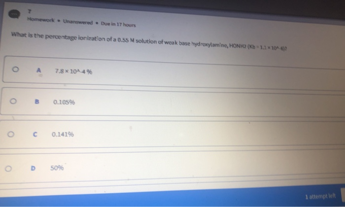 Solved Homework. Unanswered. Due in 17 hours What is the | Chegg.com