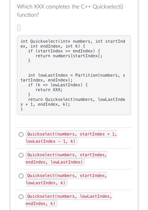 Solved Identify the notation for algorithm complexity that | Chegg.com