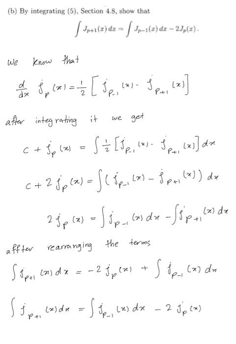Solved 12 Project Problem Integral Identities With Bessel