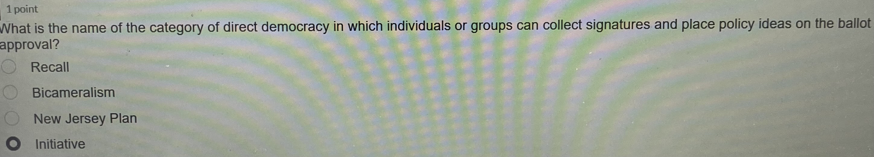 Solved 1 ﻿pointWhat is the name of the category of direct | Chegg.com