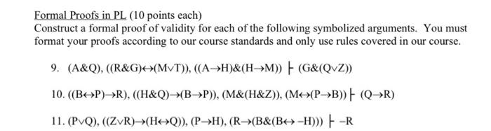 Formal Proofs in PL (10 points each) Construct a | Chegg.com