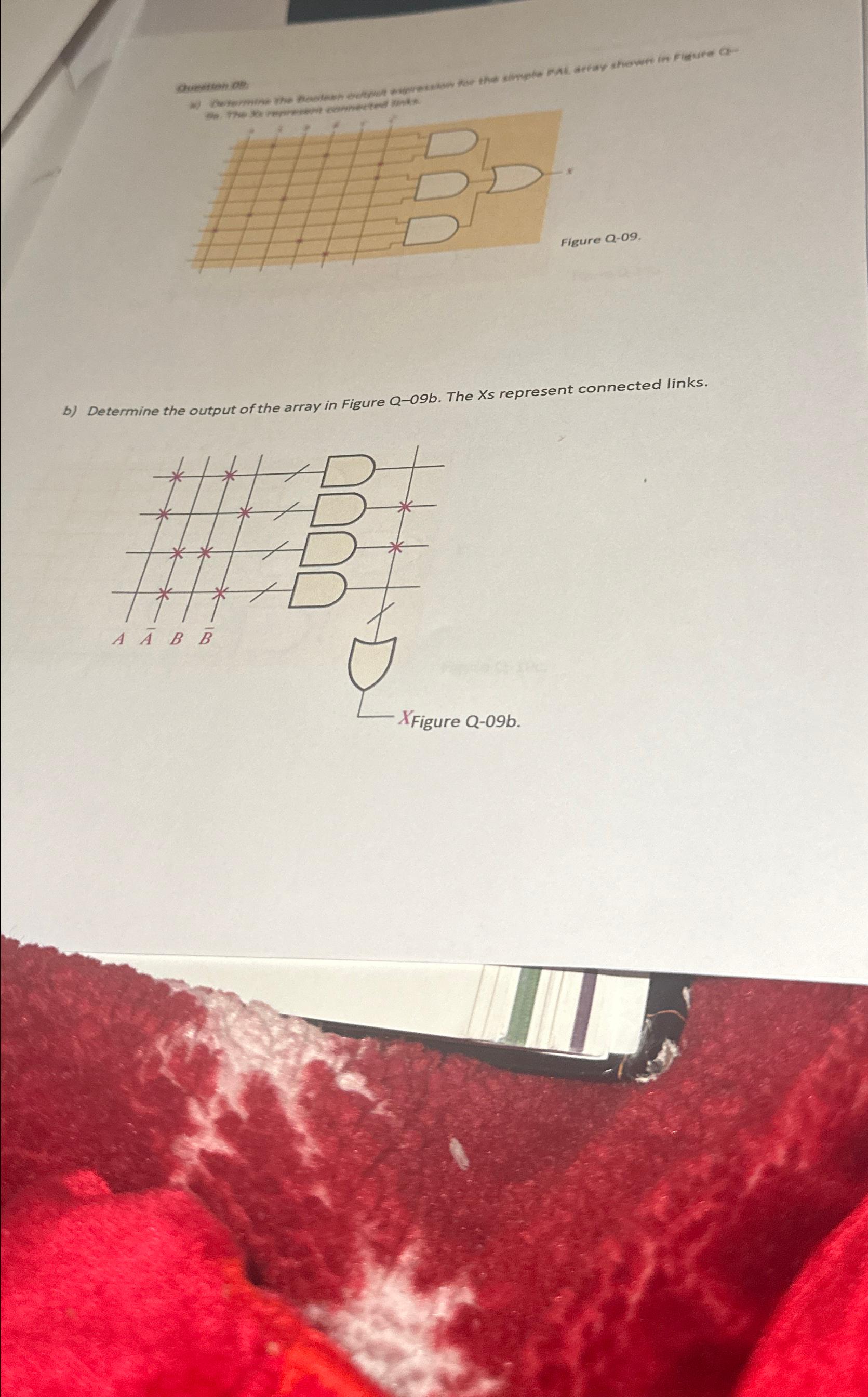 Solved b) ﻿Determine the output of the array in Figure | Chegg.com