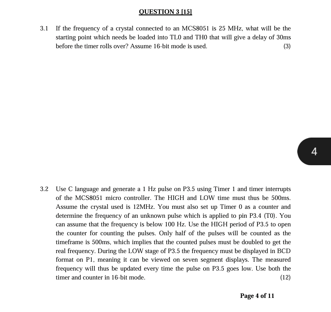 Solved QUESTION 3[15]3.1 ﻿If the frequency of a crystal | Chegg.com