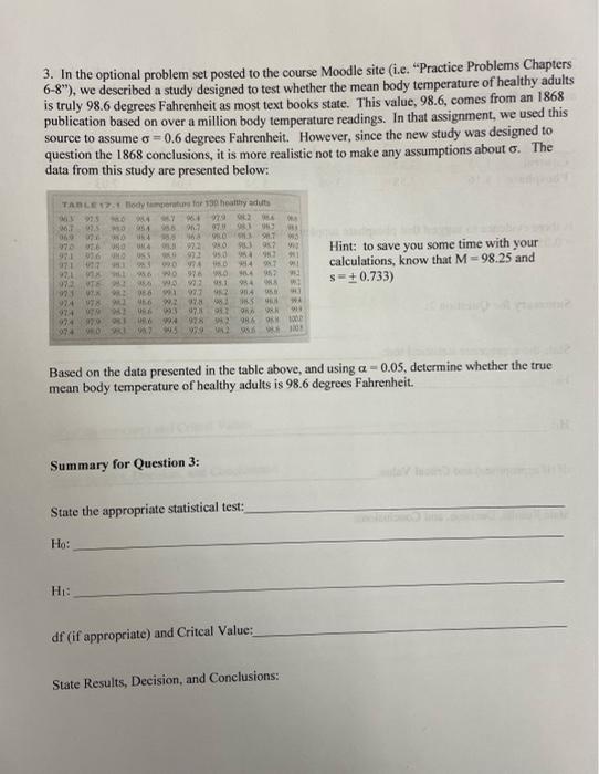 Solved 3. In the optional problem set posted to the course | Chegg.com